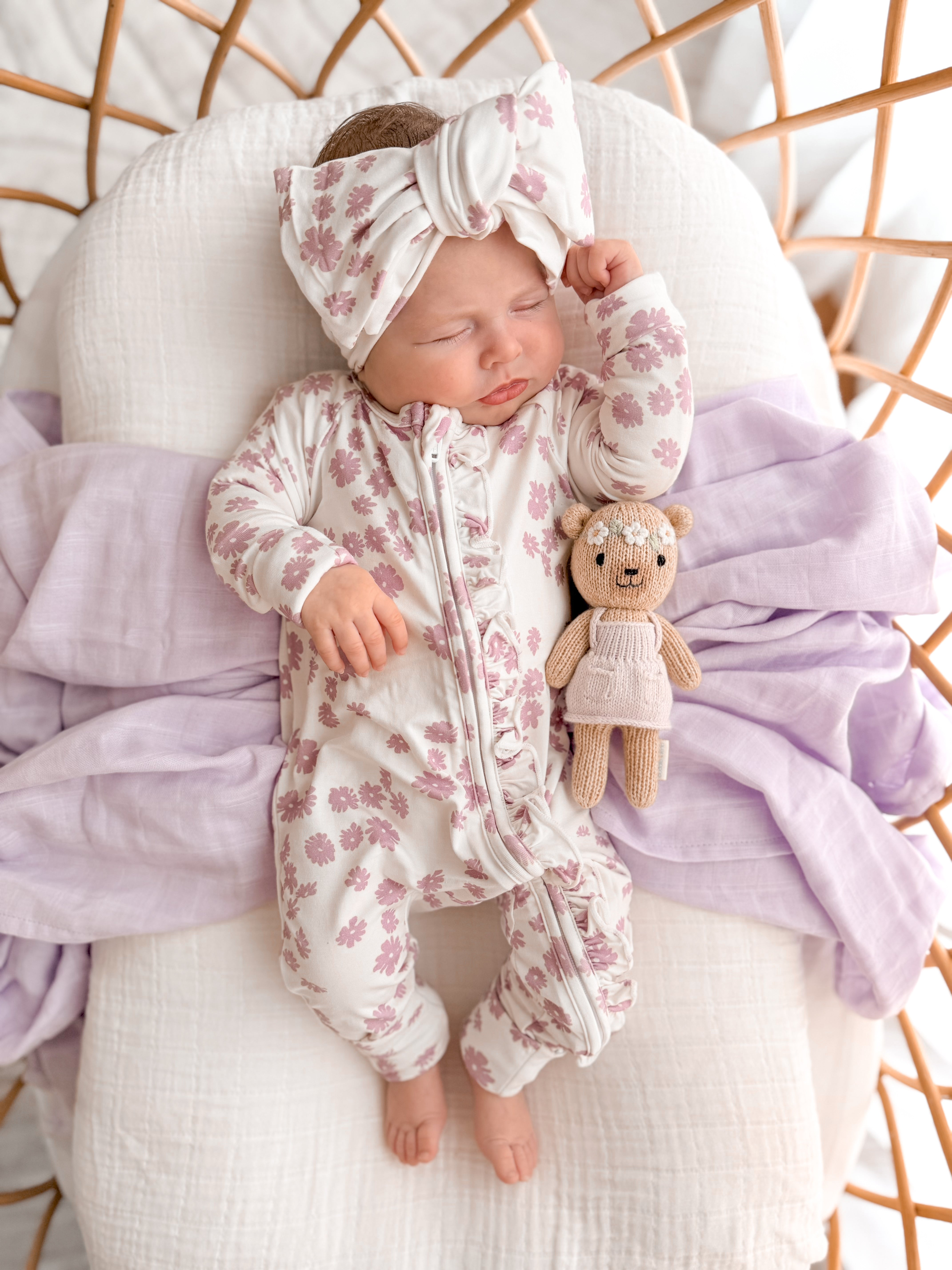 Bamboo Growsuit | Lila – Dimples Baby Boutique